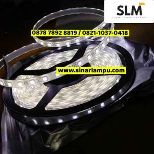 Lampu LED Strip Indoor 5 meter 12 volt Cahaya Putih - Sinar Lampu Mentari