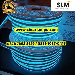 Lampu LED Neon Flex 50 Meter 220V Blue Ice - Sinar Lampu Mentari