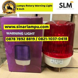 Lampu Rotary Merah 6 Inch 12v dan 220v - Sinar Lampu Mentari