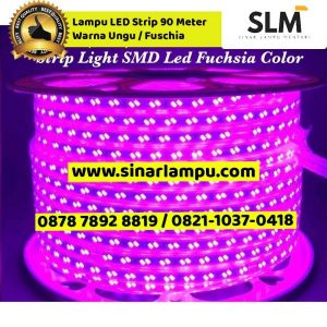 Lampu LED Strip 90 Meter Warna Ungu - Sinar Lampu Mentari
